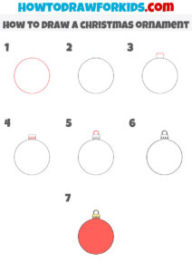 How to Draw a Christmas Ornament - Easy Drawing Tutorial