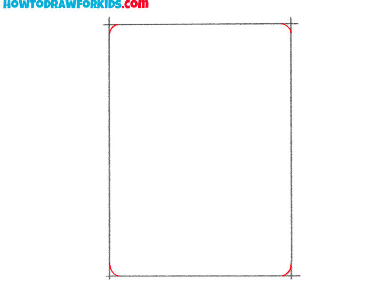 How to Draw a Tablet - Easy Drawing Tutorial For Kids