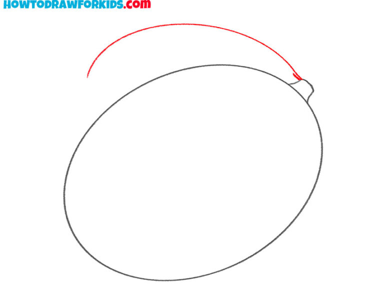 How to Draw a Mango - Easy Drawing Tutorial For Kids