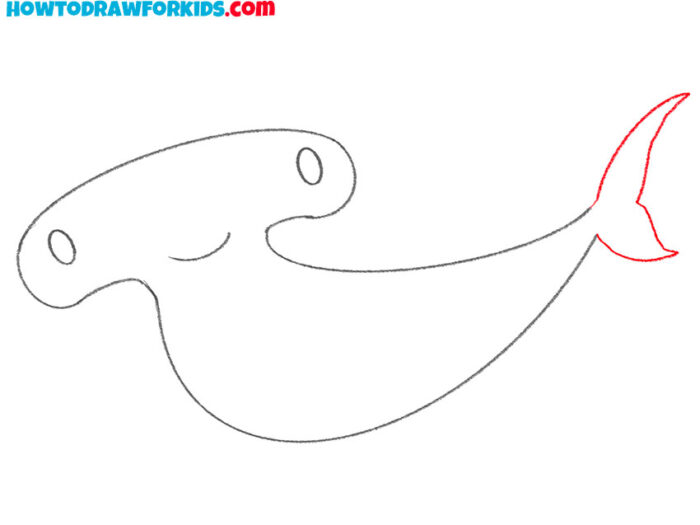 How to Draw a Hammerhead Shark - Easy Drawing Tutorial For Kids