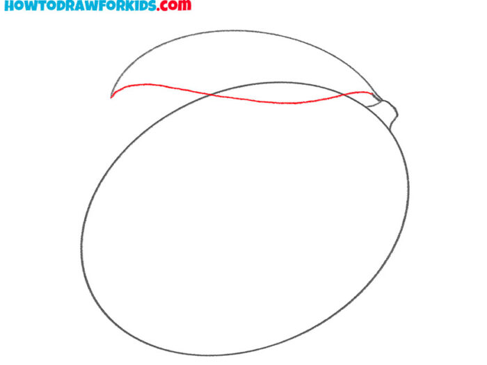 How to Draw a Mango - Easy Drawing Tutorial For Kids