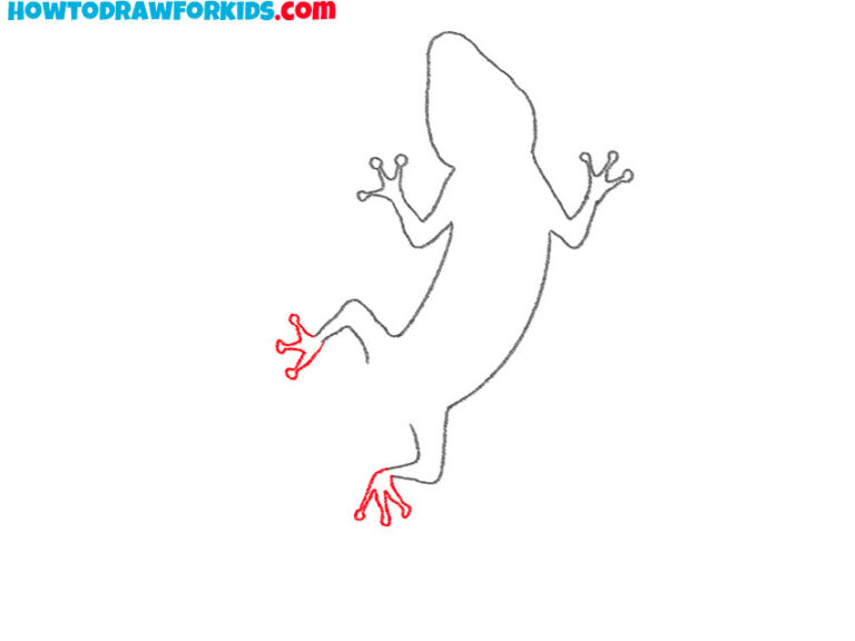 How to Draw a Gecko - Easy Drawing Tutorial For Kids
