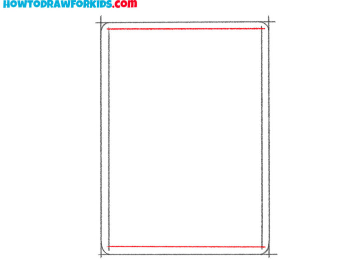 How to Draw a Tablet - Easy Drawing Tutorial For Kids