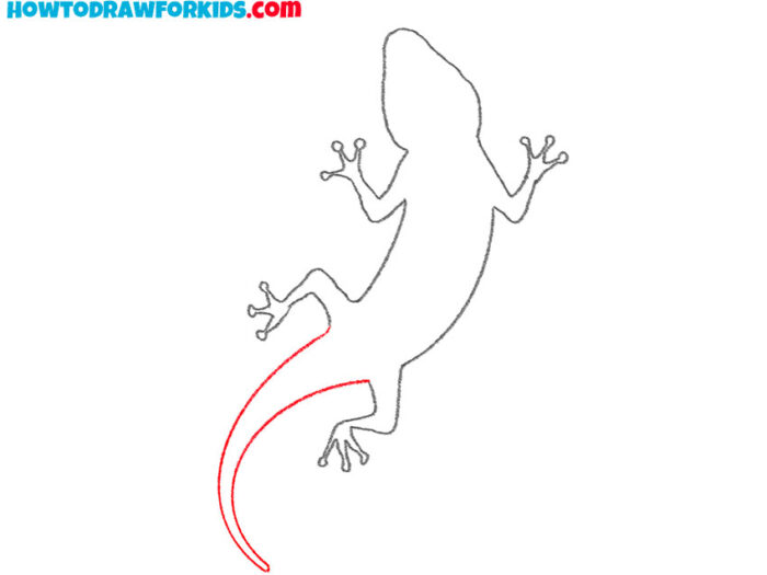 How to Draw a Gecko - Easy Drawing Tutorial For Kids