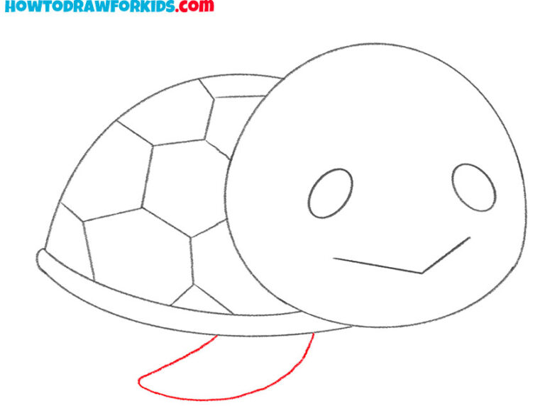 How to Draw a Tortoise - Easy Drawing Tutorial For Kids