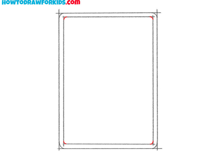 How to Draw a Tablet - Easy Drawing Tutorial For Kids