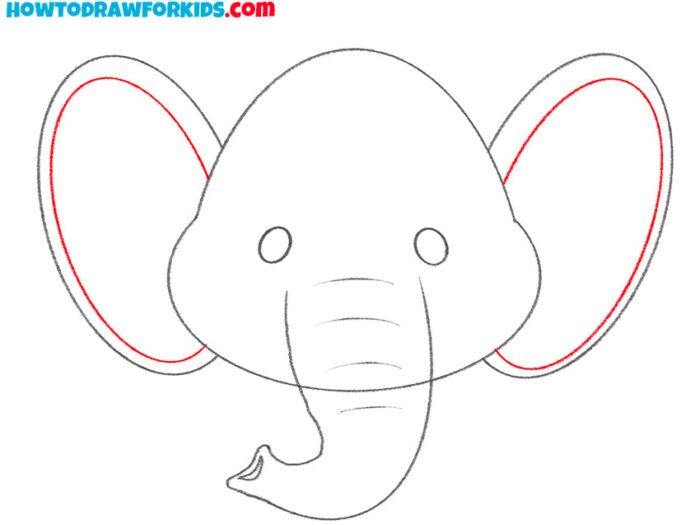How to Draw an Elephant Face - Easy Drawing Tutorial For Kids