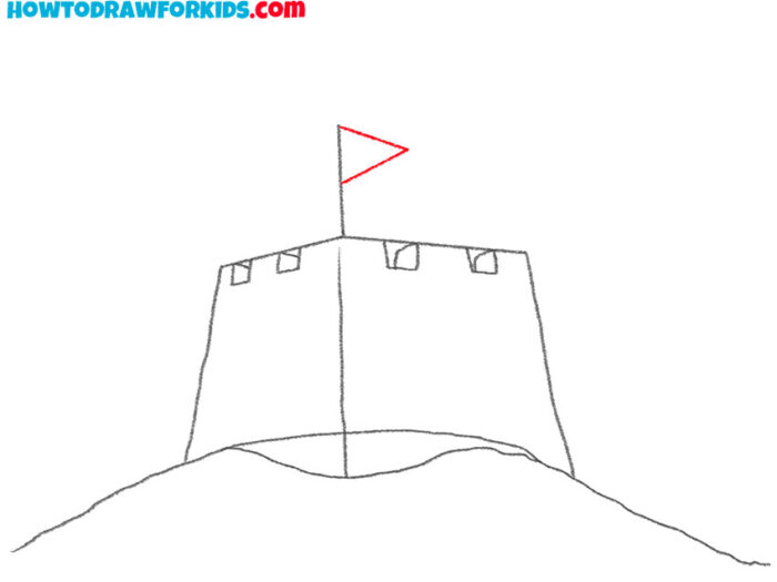 How to Draw a Sandcastle - Easy Drawing Tutorial For Kids
