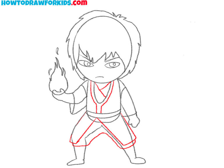 How to Draw Zuko - Easy Drawing Tutorial For Kids