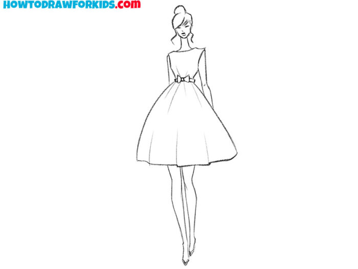 How to Draw a Fashion Sketch - Easy Drawing Tutorial For Kids