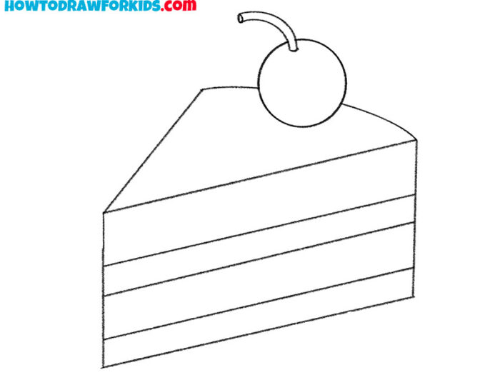 How to Draw a Slice of Cake - Easy Drawing Tutorial For Kids
