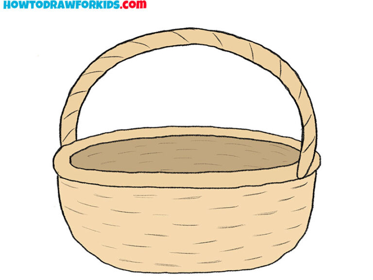 How to Draw a Basket - Easy Drawing Tutorial For Kids