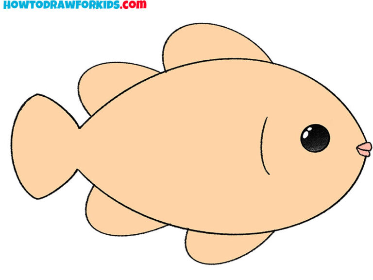 How to Draw a Clownfish - Easy Drawing Tutorial For Kids