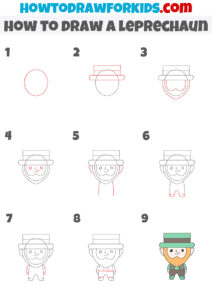 How to Draw a Leprechaun - Easy Drawing Tutorial For Kids