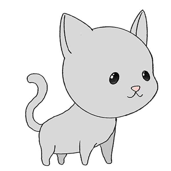 How To Draw A Simple Cat Easy Drawing Tutorial For Kids