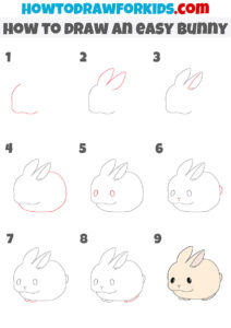 How to Draw a Bunny - Easy Drawing Tutorial For Kids