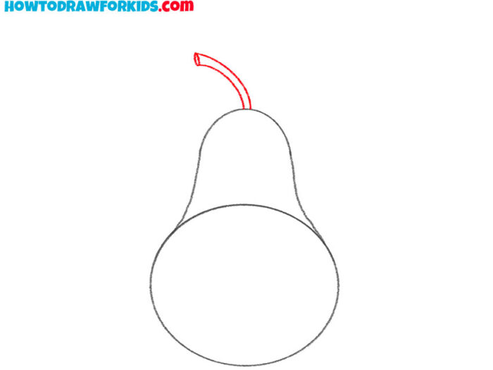 How to Draw a Pear - Easy Drawing Tutorial For Kids