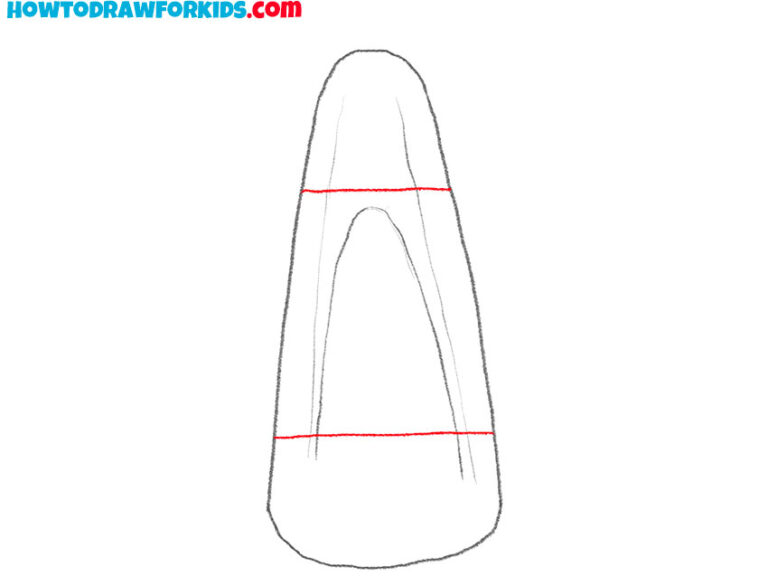 How to Draw a Candy Corn - Easy Drawing Tutorial For Kids
