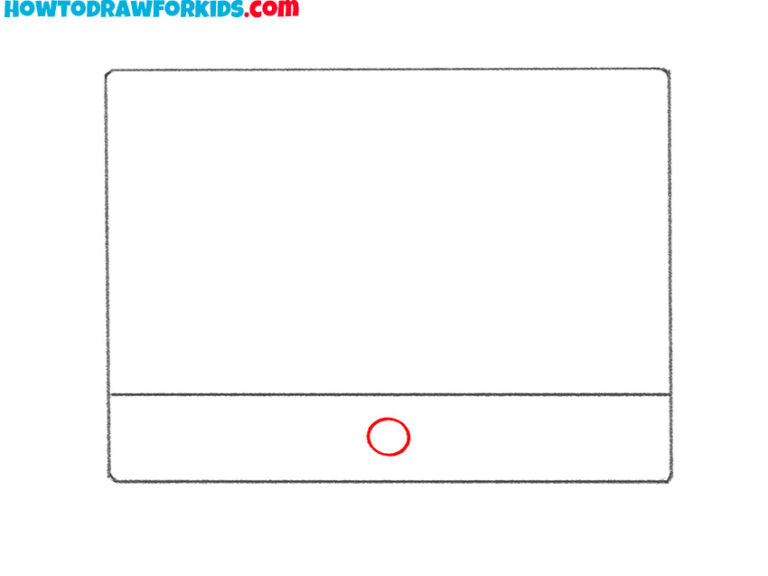 How to Draw a Computer - Easy Drawing Tutorial For Kids