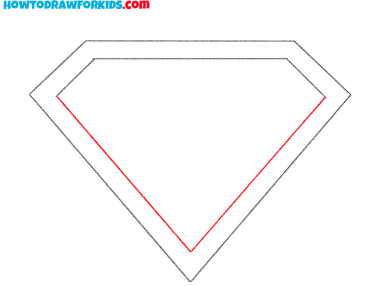 How to Draw Superman Logo - Easy Drawing Tutorial For Kids