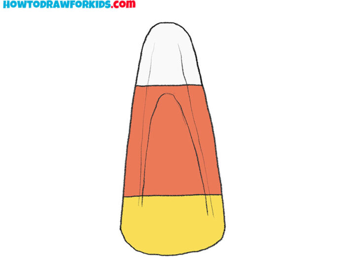 How to Draw a Candy Corn - Easy Drawing Tutorial For Kids