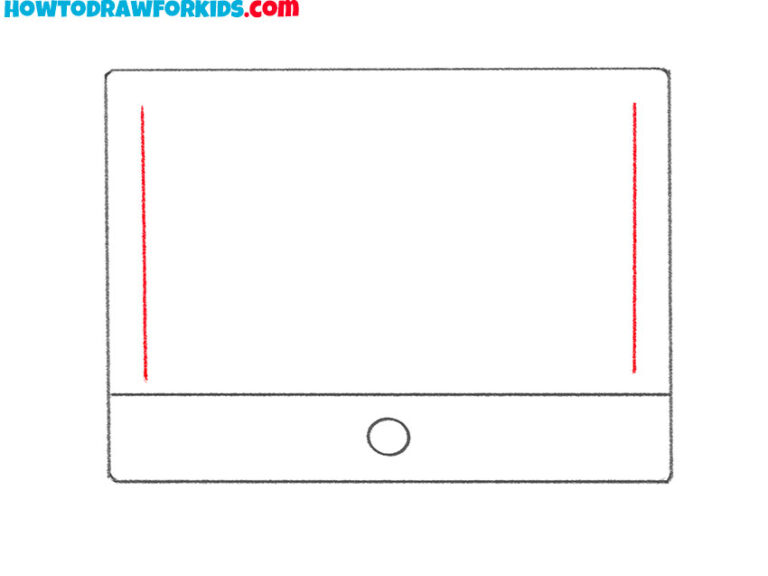 How to Draw a Computer - Easy Drawing Tutorial For Kids