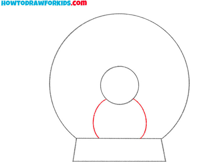 How to Draw a Snow Globe - Easy Drawing Tutorial For Kids