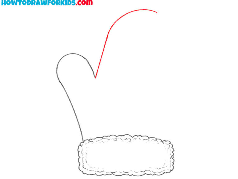 How to Draw a Mitten - Easy Drawing Tutorial For Kids