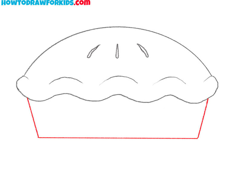 How to Draw a Pie - Easy Drawing Tutorial For Kids