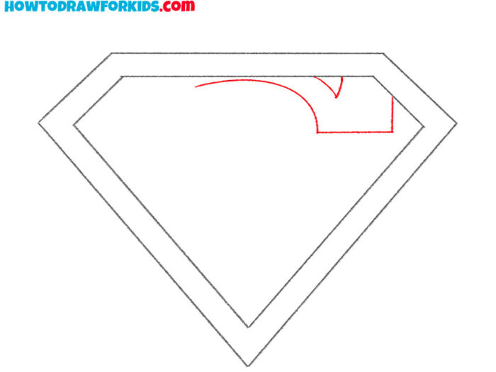 How to Draw Superman Logo - Easy Drawing Tutorial For Kids