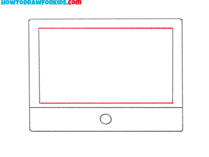 How to Draw a Computer - Easy Drawing Tutorial For Kids