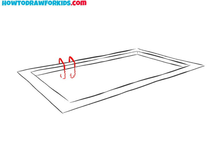 How to Draw a Pool - Easy Drawing Tutorial For Kids