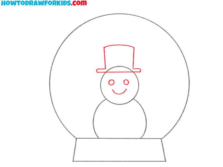How to Draw a Snow Globe - Easy Drawing Tutorial For Kids