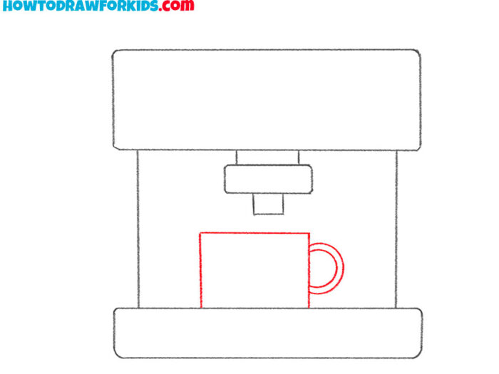 How to Draw a Coffee Machine - Easy Drawing Tutorial For Kids
