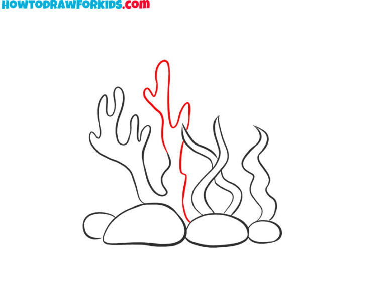 How to Draw a Coral Reef - Easy Drawing Tutorial For Kids