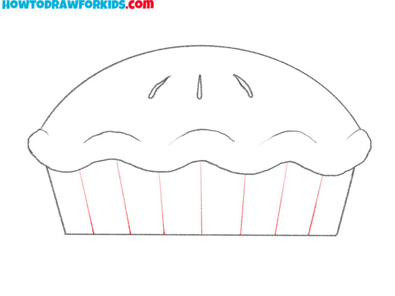How to Draw a Pie - Easy Drawing Tutorial For Kids