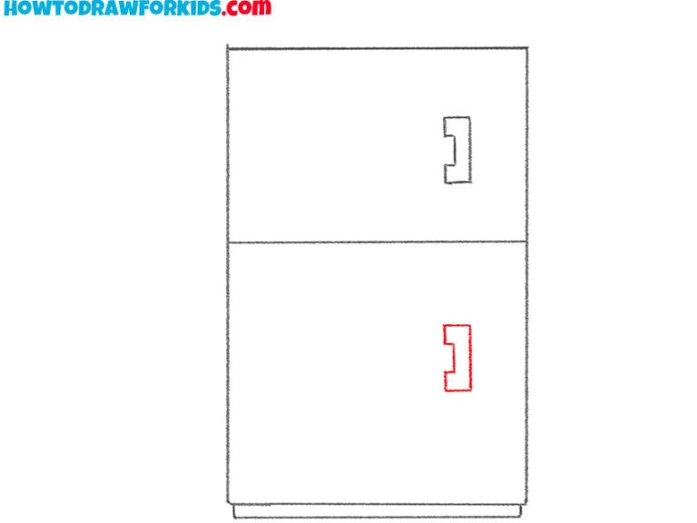 How to Draw a Refrigerator - Easy Drawing Tutorial For Kids