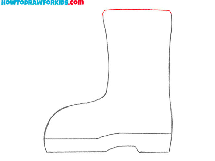 How to Draw a Rubber Boot - Easy Drawing Tutorial For Kids