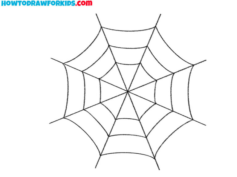 How to Draw a Web - Easy Drawing Tutorial For Kids