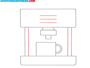 How to Draw a Coffee Machine - Easy Drawing Tutorial For Kids
