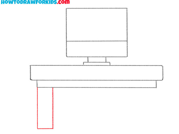 How to Draw a Desk - Easy Drawing Tutorial For Kids