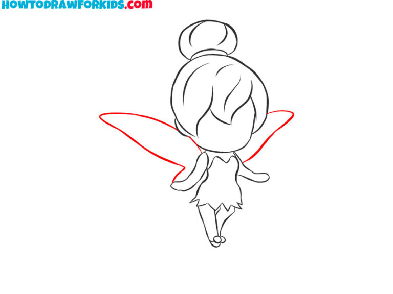 How to Draw Tinkerbell - Easy Drawing Tutorial For Kids