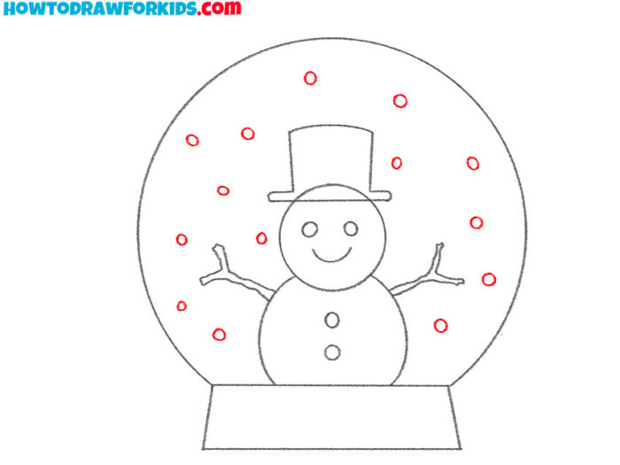 How to Draw a Snow Globe - Easy Drawing Tutorial For Kids