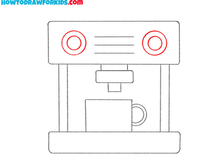 How to Draw a Coffee Machine - Easy Drawing Tutorial For Kids