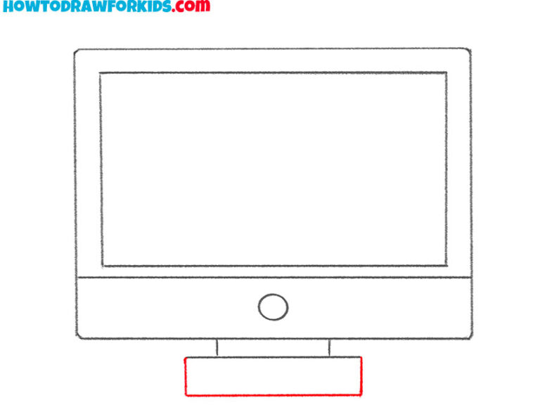 How to Draw a Computer - Easy Drawing Tutorial For Kids