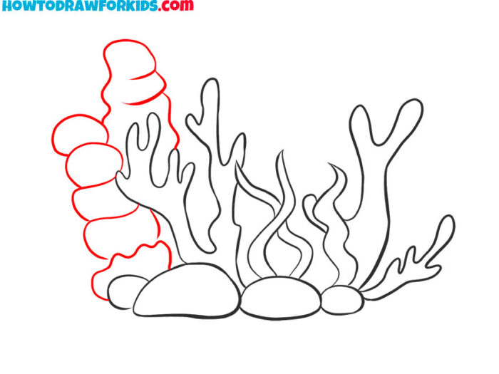 How to Draw a Coral Reef - Easy Drawing Tutorial For Kids