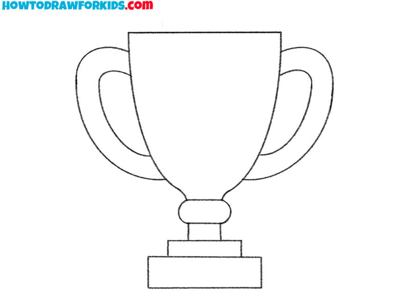 How to Draw a Trophy - Easy Drawing Tutorial For Kids