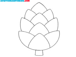 How to Draw a Pine Cone - Easy Drawing Tutorial For Kids