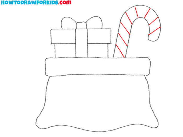 How to Draw a Santa Bag - Easy Drawing Tutorial For Kids