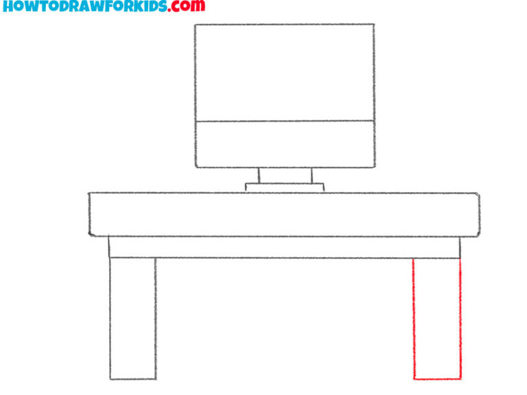 How to Draw a Desk - Easy Drawing Tutorial For Kids